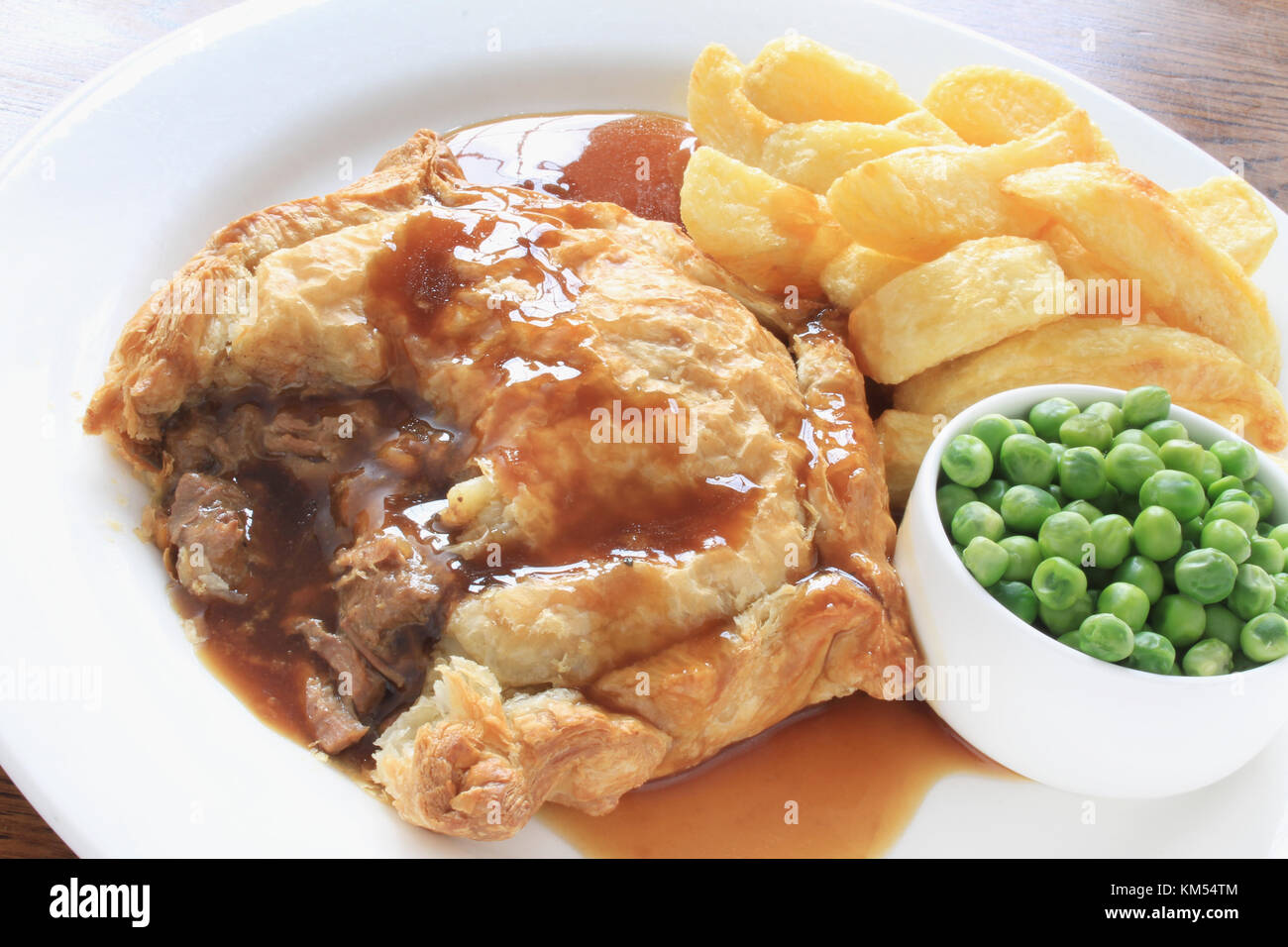 Steak Beef Pie Chips Fries High Resolution Stock Photography and Images ...