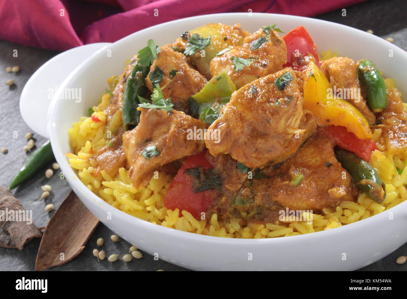 Traditional Indian curry meal Stock Photo - Alamy