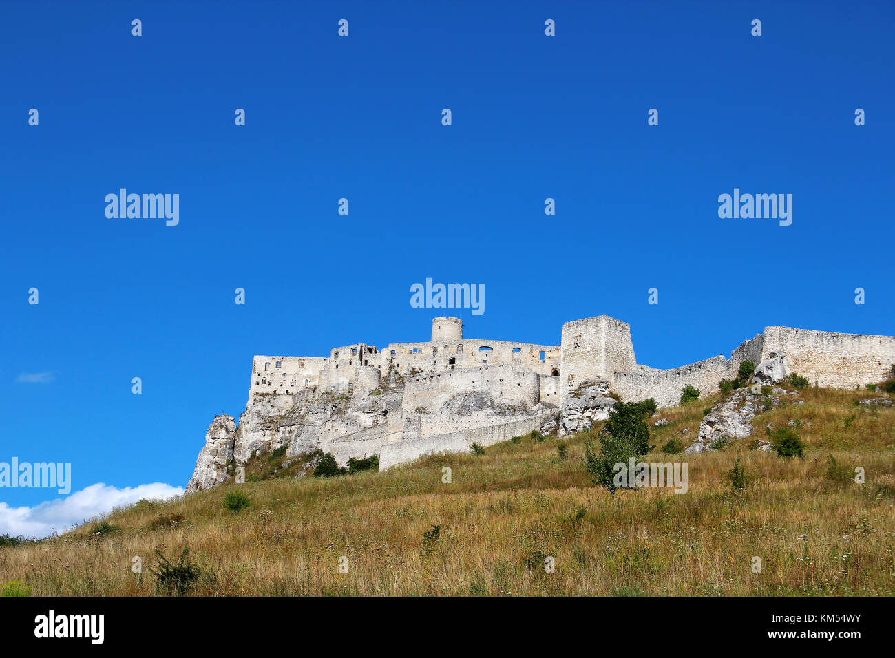 Ruins of Spis Castle (Spissky hrad) in Slovakia, one of the biggest ...