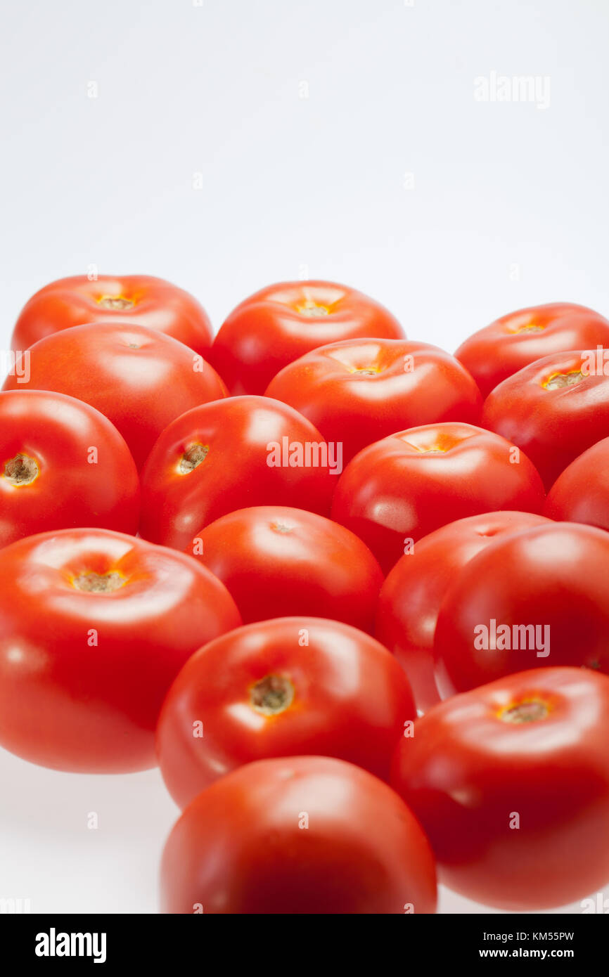 Fresh Tomatoes isolated on white Stock Photo - Alamy
