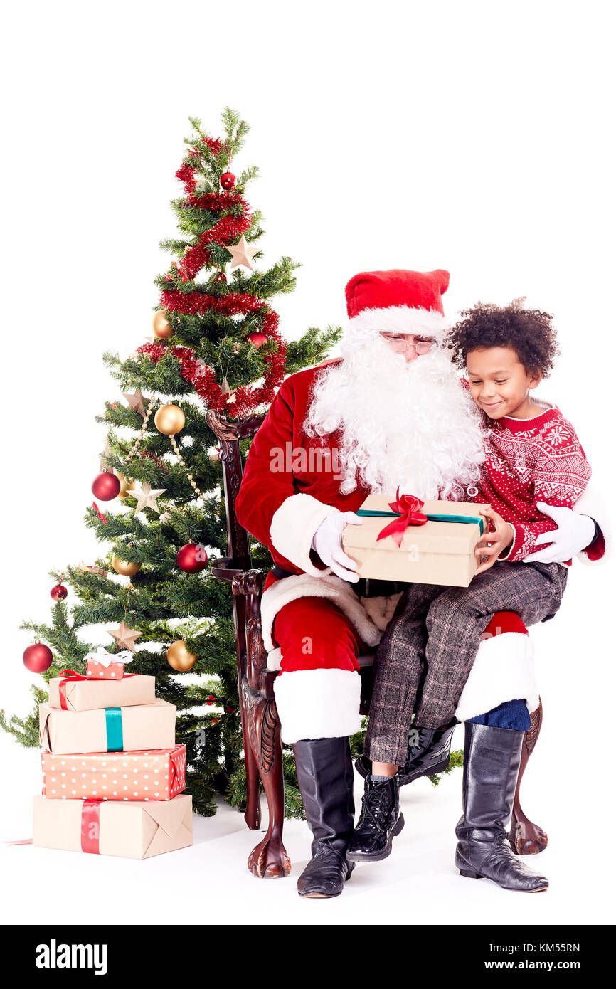 Christmas gift from Santa Claus Stock Photo - Alamy