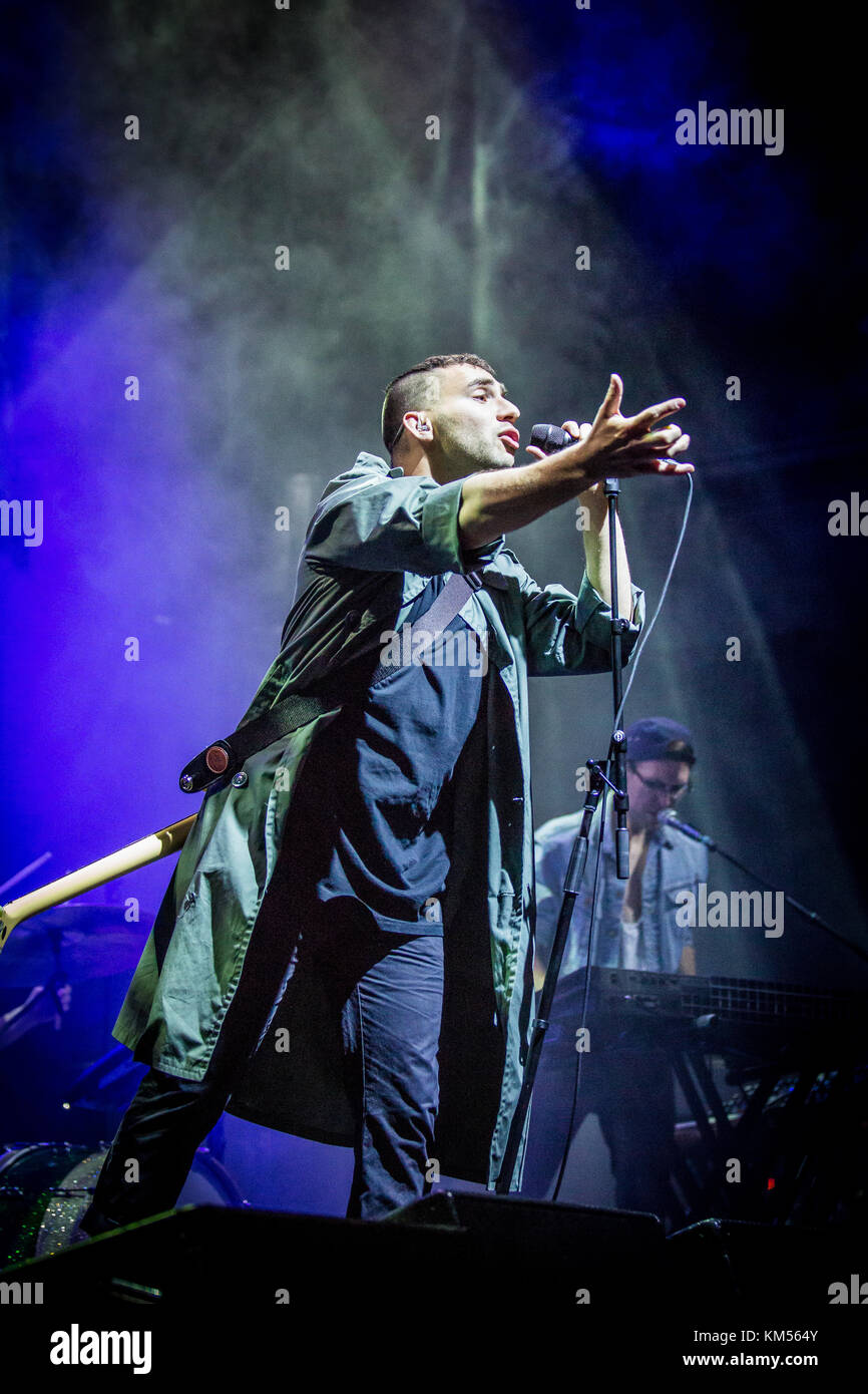 The American indie pop band Bleachers performs a live concert at ...