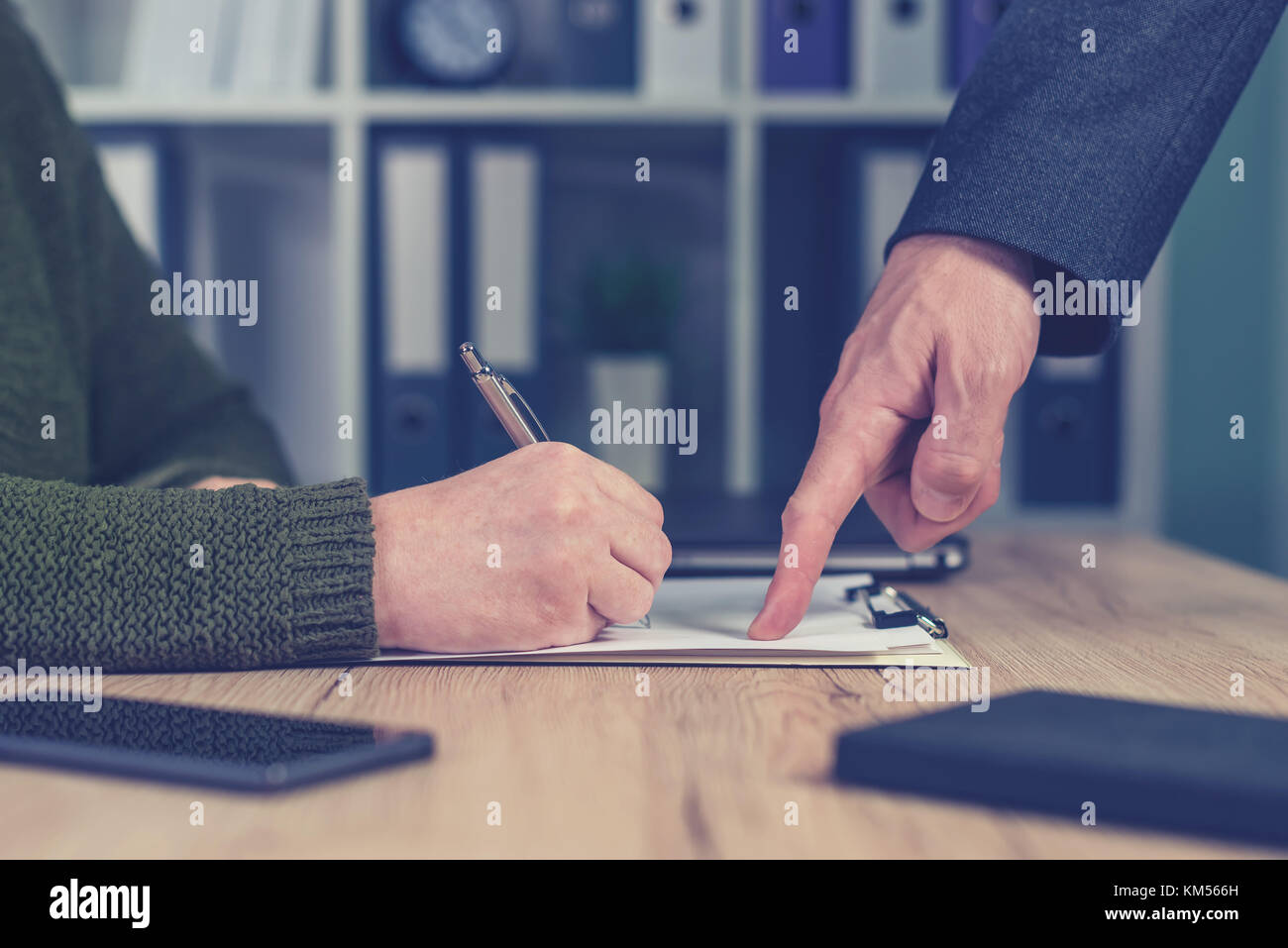 Boss giving orders and work tasks with assignment to be improved. Male ...