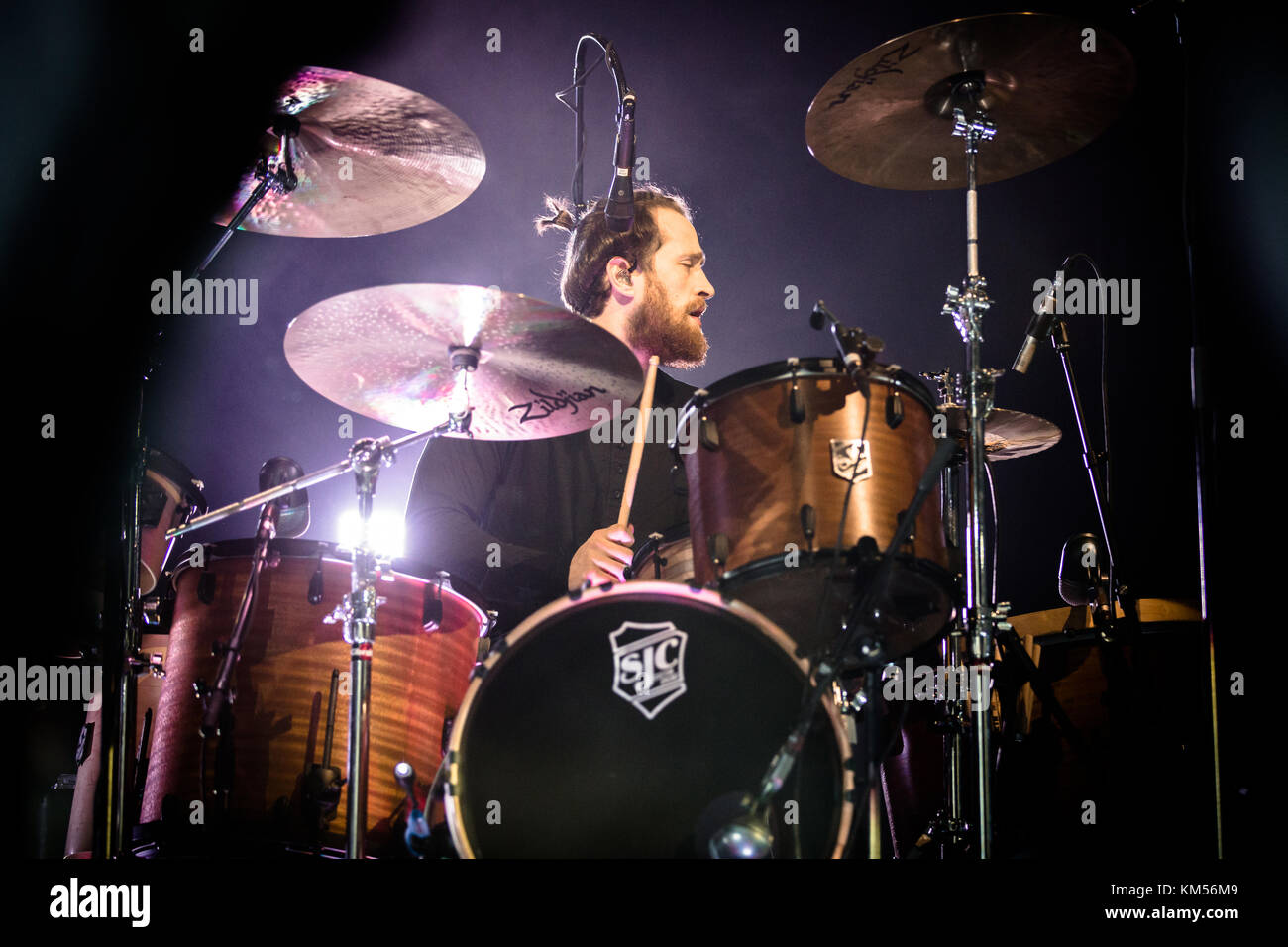 The American rock band Imagine Dragons performs a live concert at the ...