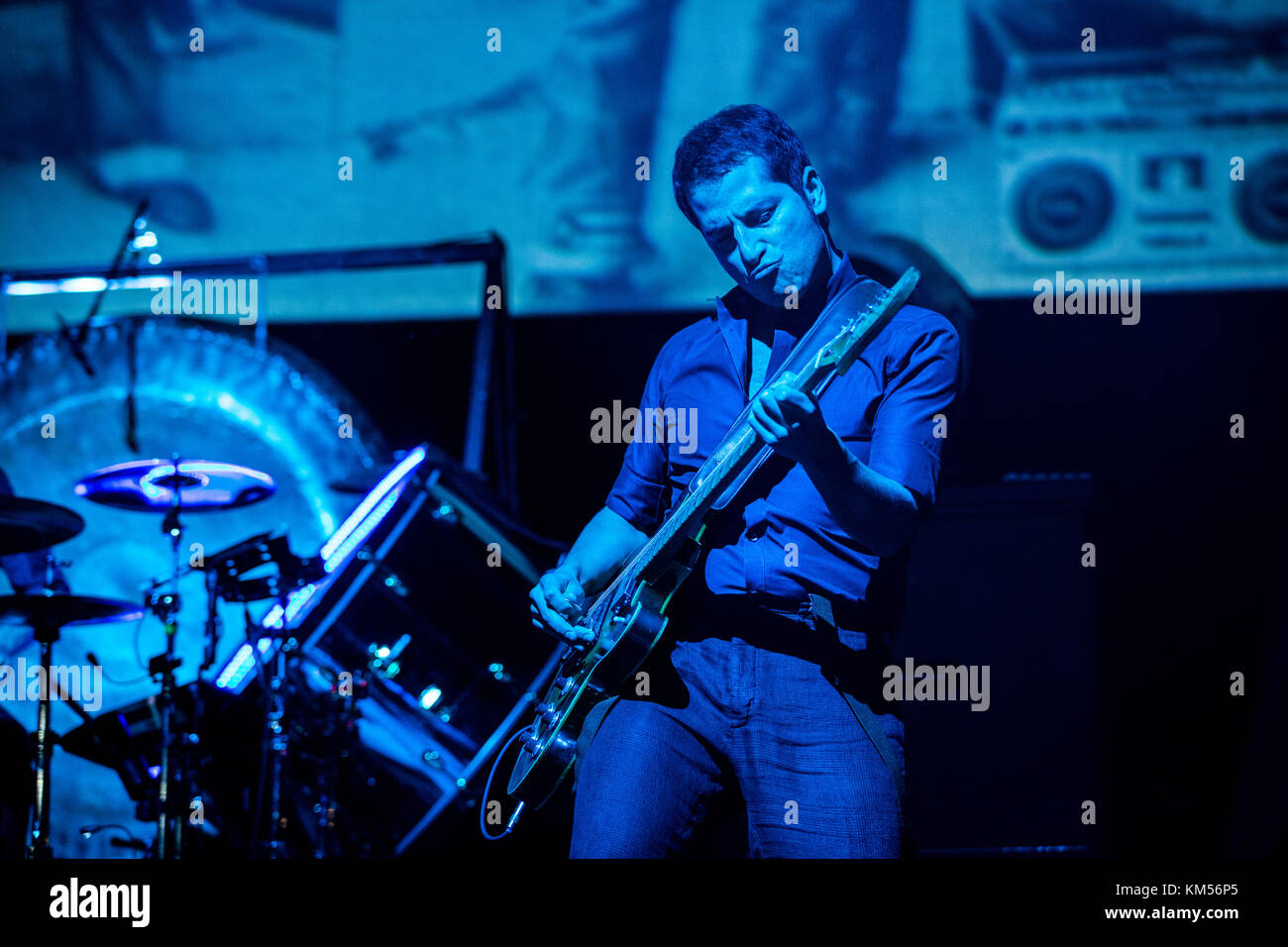 The American musician and guitarist Jesse Tobias performs a live ...