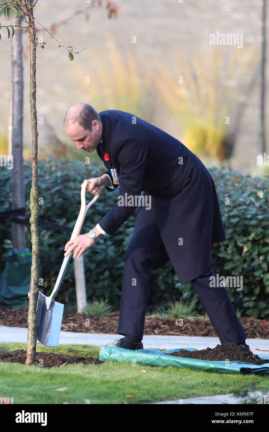 The Duke of Cambridge plants a cherry tree in the Metropolitan Police’s ...