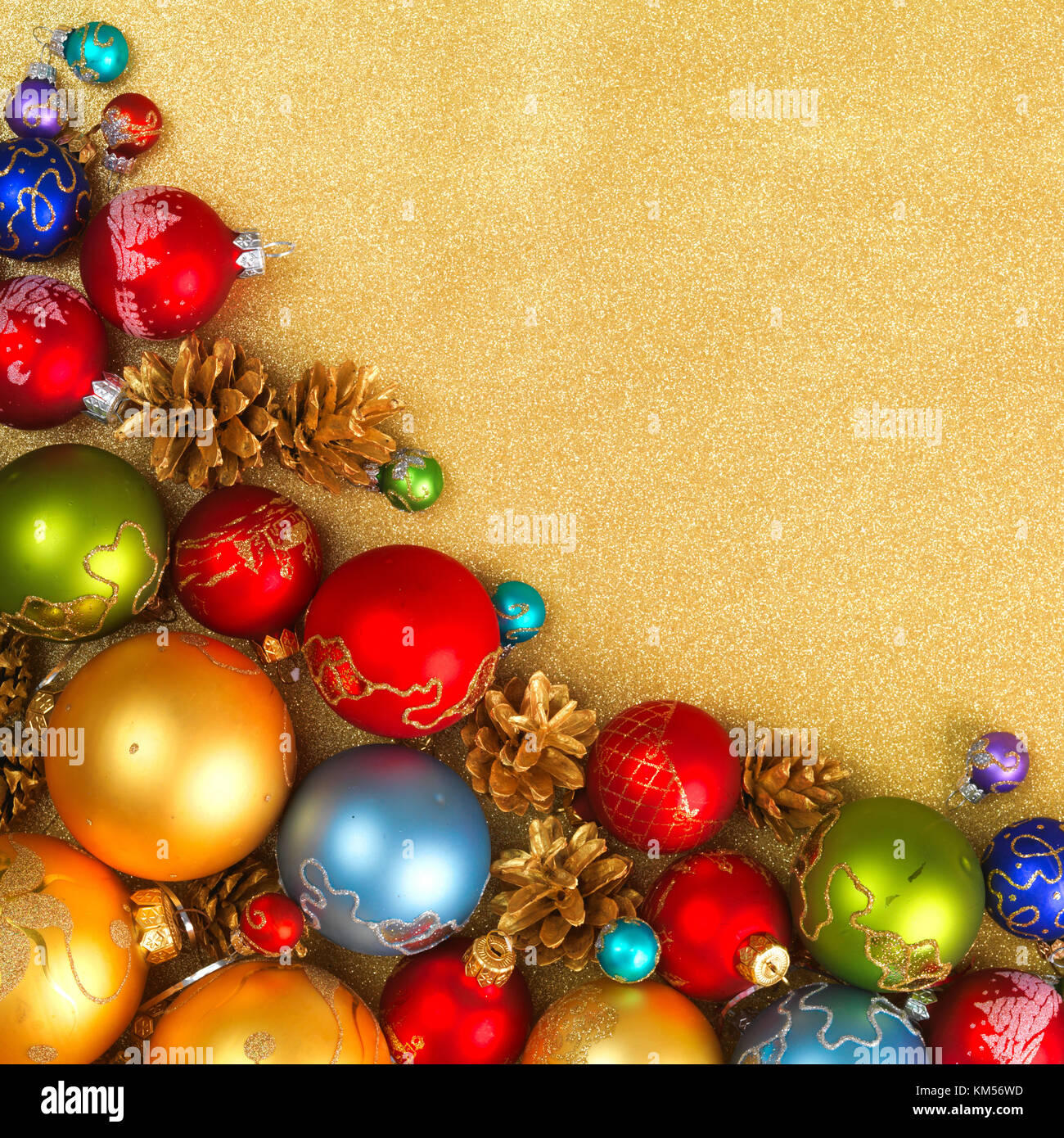 Abstract Christmas gold background with golden holiday balls Stock ...