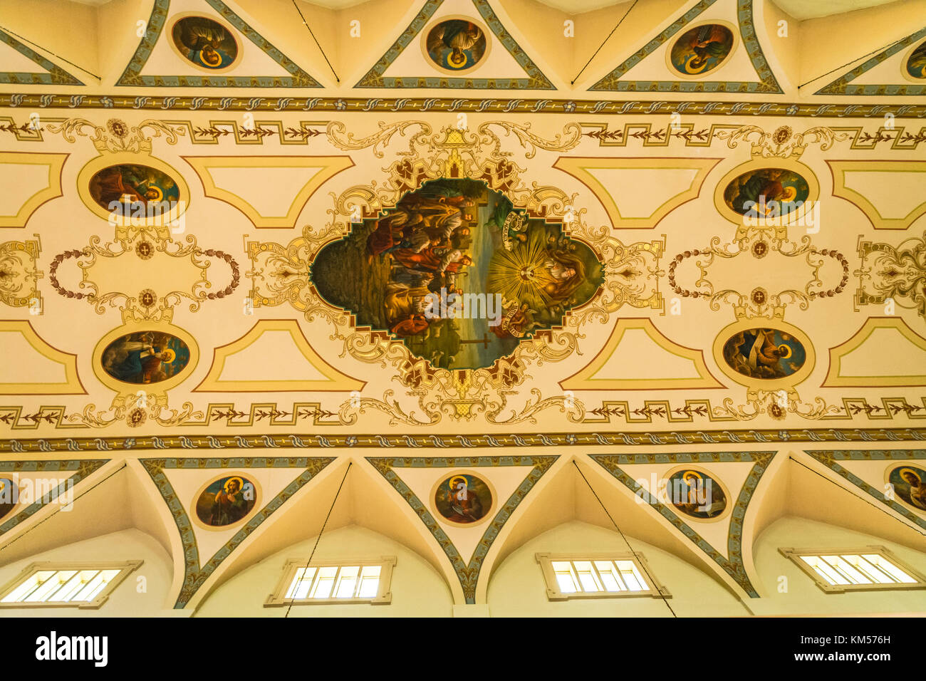 New Orleans, Louisiana - February 6, 2017: Religious paintings on the ...