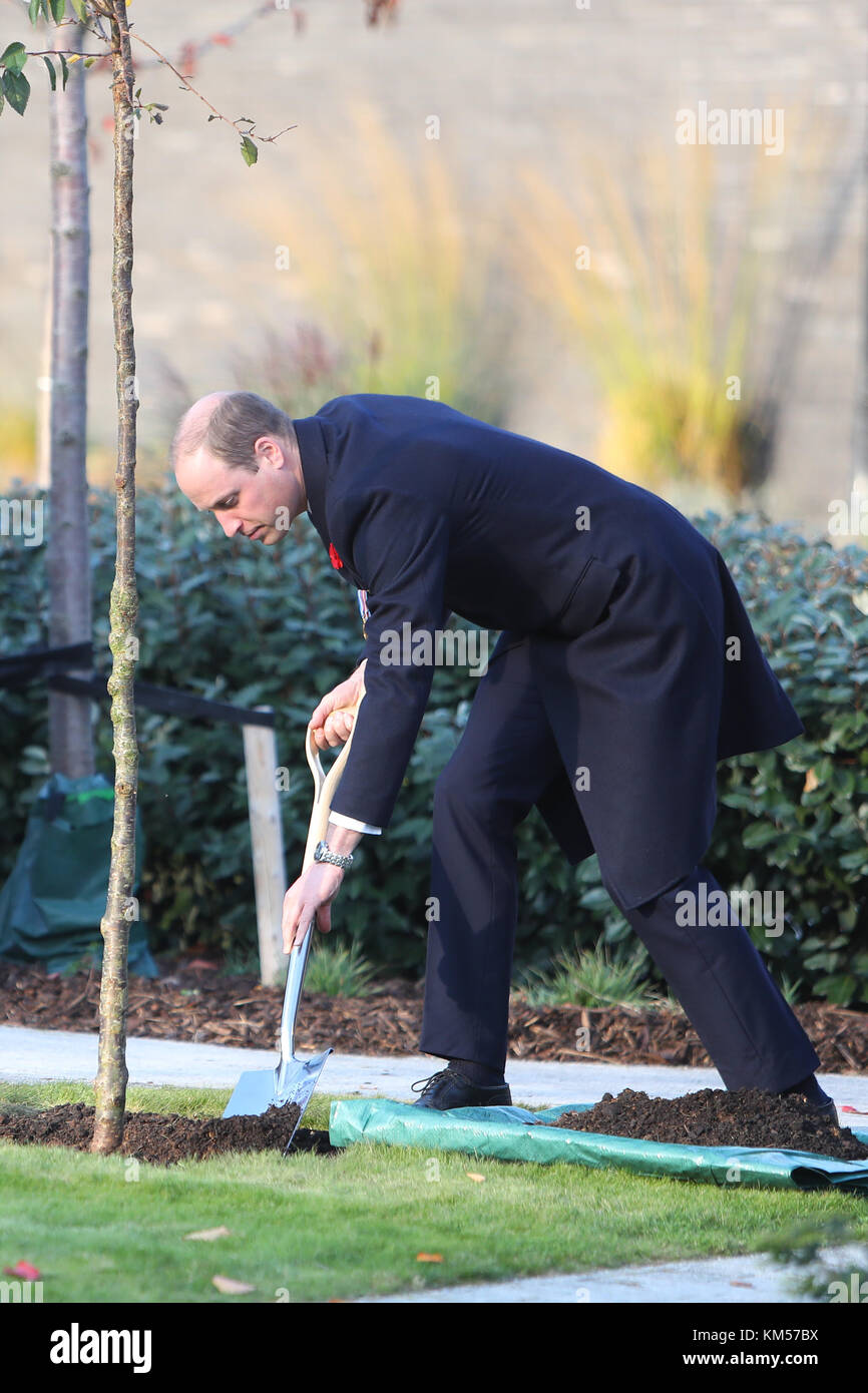 The Duke of Cambridge plants a cherry tree in the Metropolitan Police’s ...