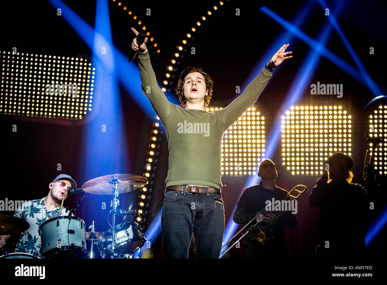 The Danish band Lukas Graham performs a live concert at the Mitsubishi ...