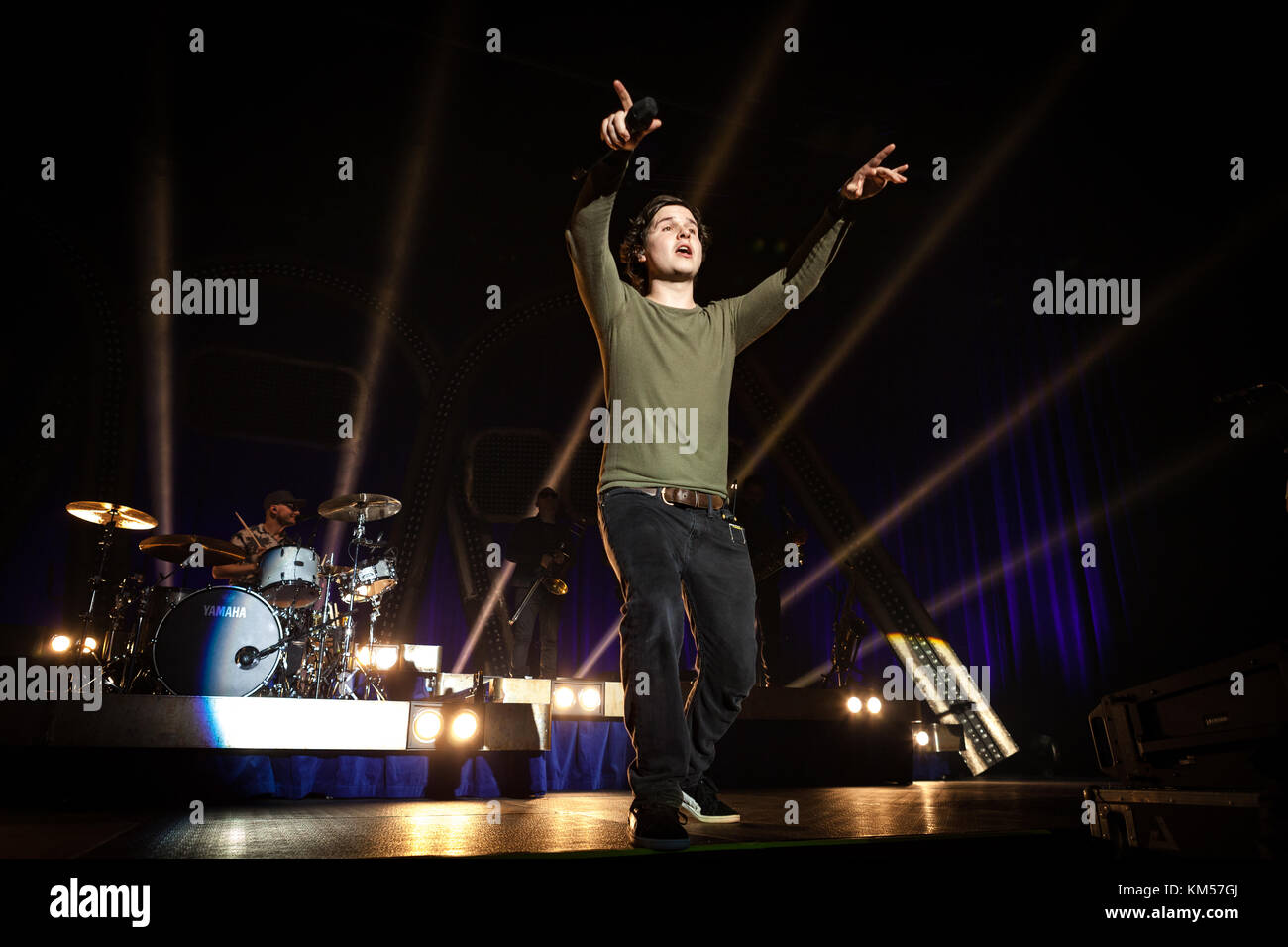 The Danish band Lukas Graham performs a live concert at the Mitsubishi ...