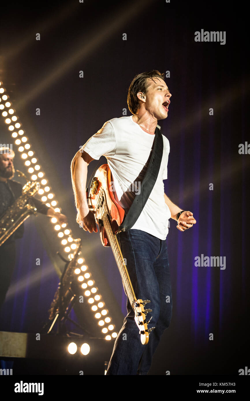 The Danish band Lukas Graham performs a live concert at the Mitsubishi ...