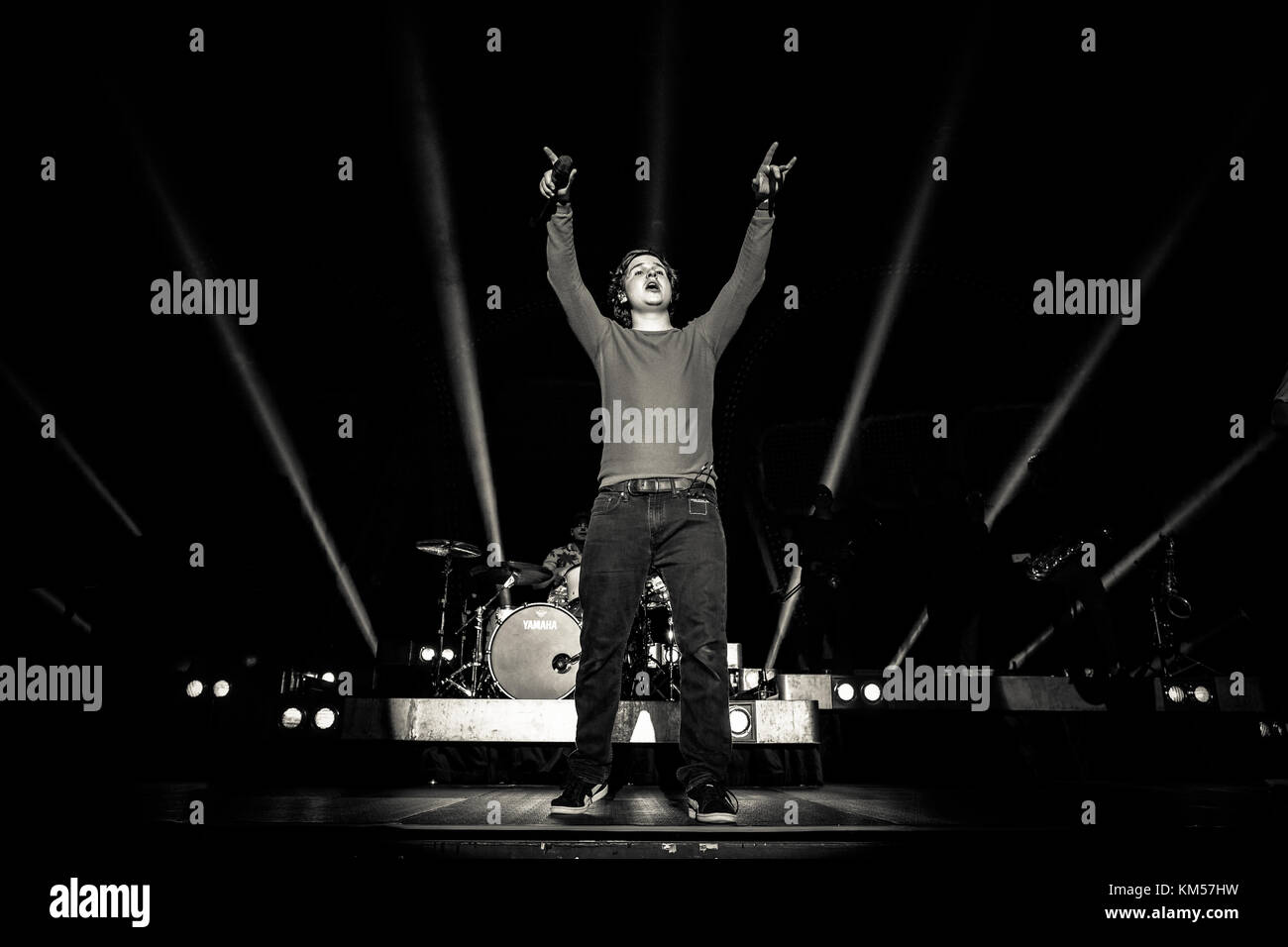 The Danish band Lukas Graham performs a live concert at the Mitsubishi ...