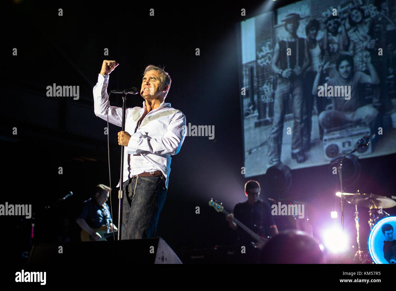 The English singer, songwriter and musician Morrissey performs a live ...