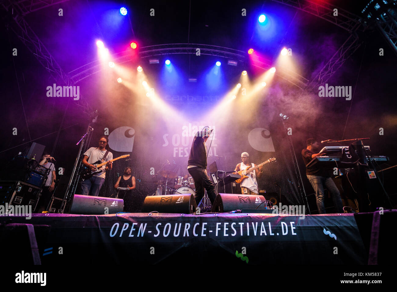 The American rapper and lyricist Oddisee performs a live concert with ...