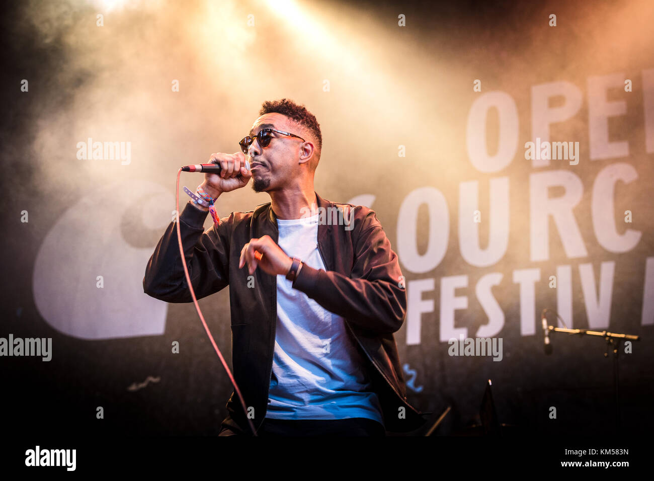 The American rapper and lyricist Oddisee performs a live concert with ...