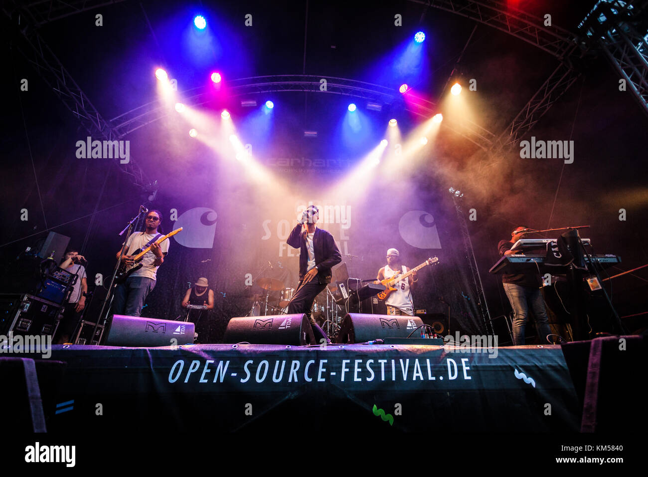 The American rapper and lyricist Oddisee performs a live concert with ...