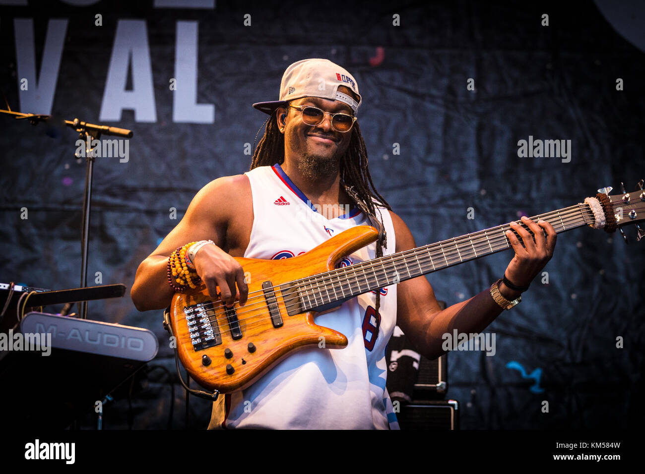 The American rapper and lyricist Oddisee performs a live concert with ...