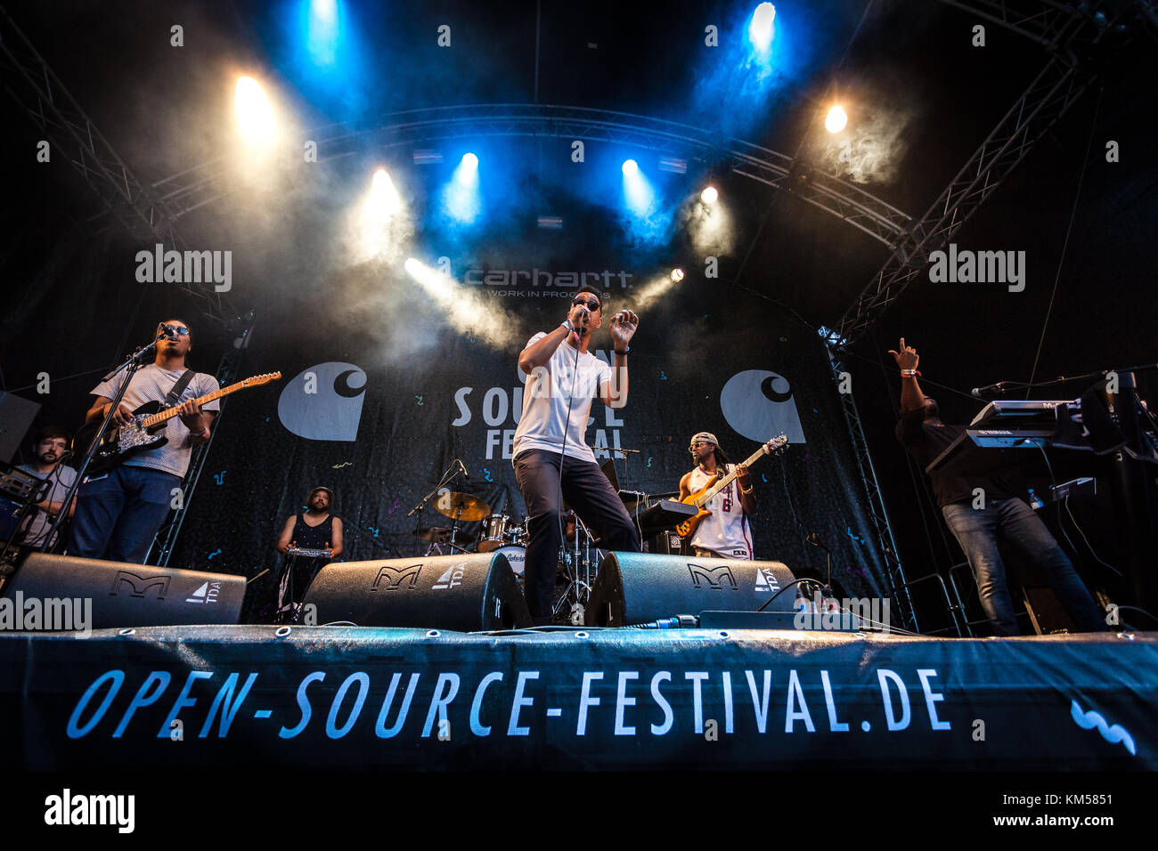 The American rapper and lyricist Oddisee performs a live concert with ...
