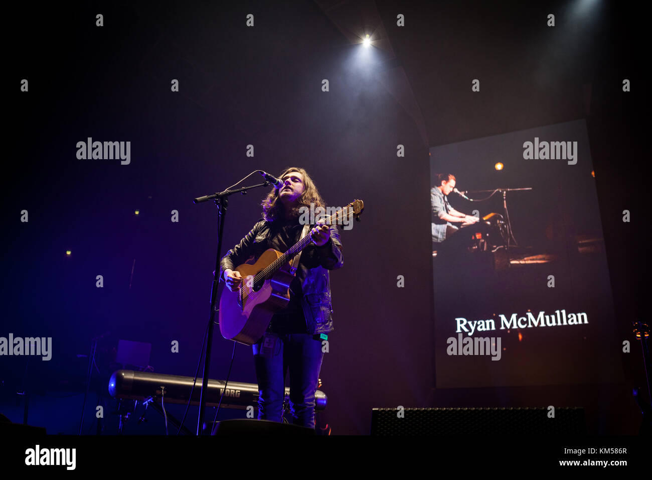 The Irish singer, songwriter and musician Ryan McMullan performs a live ...