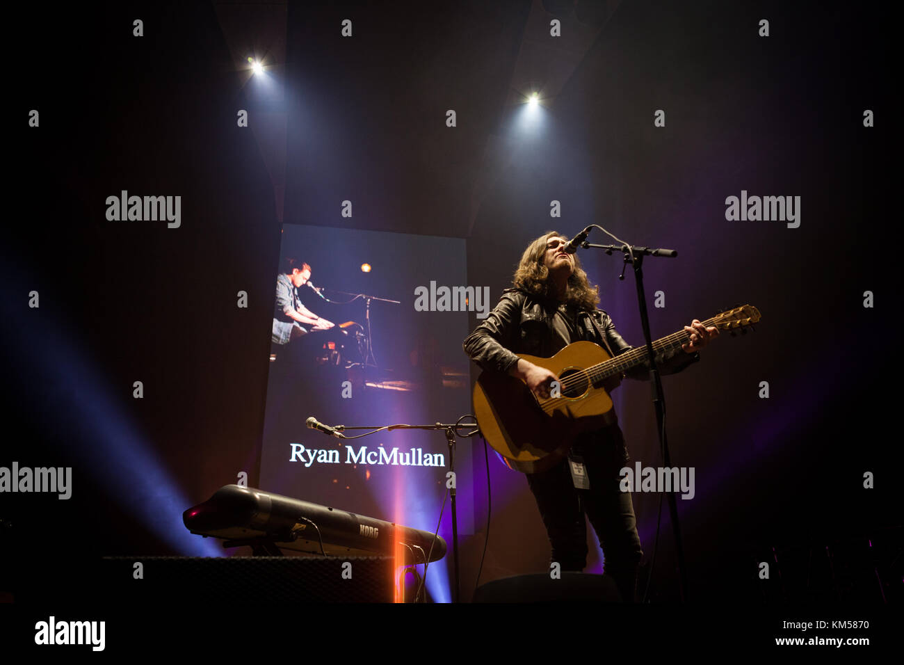 The Irish singer, songwriter and musician Ryan McMullan performs a live ...
