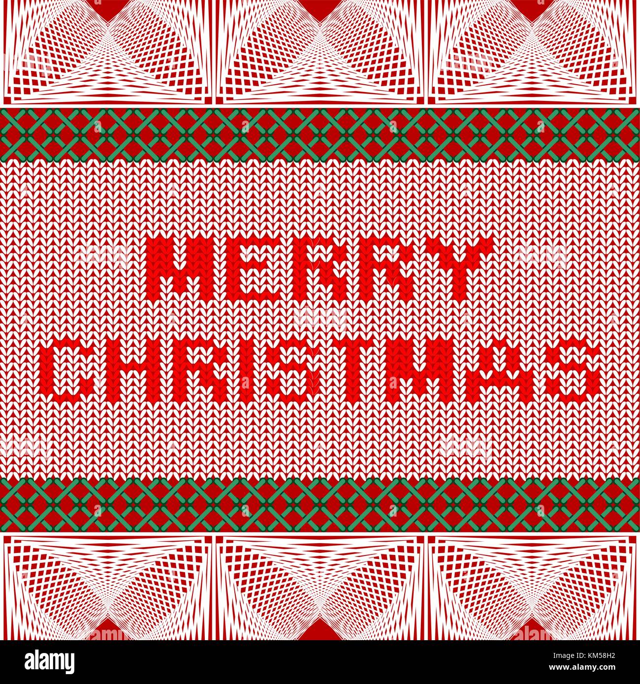 Christmas knitting Stock Vector Images - Alamy