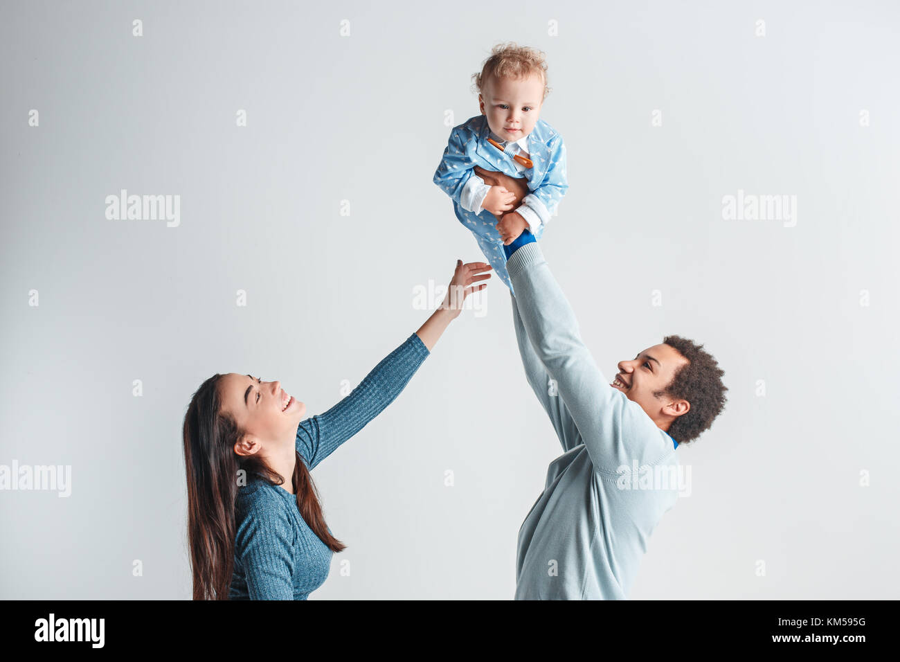 One happy family Stock Photo - Alamy