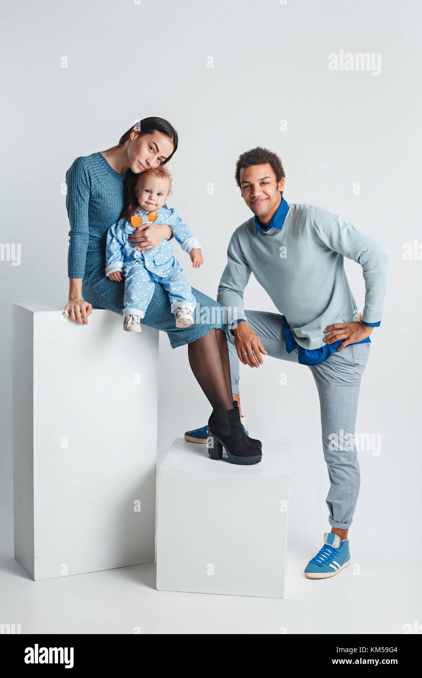 One happy family Stock Photo - Alamy