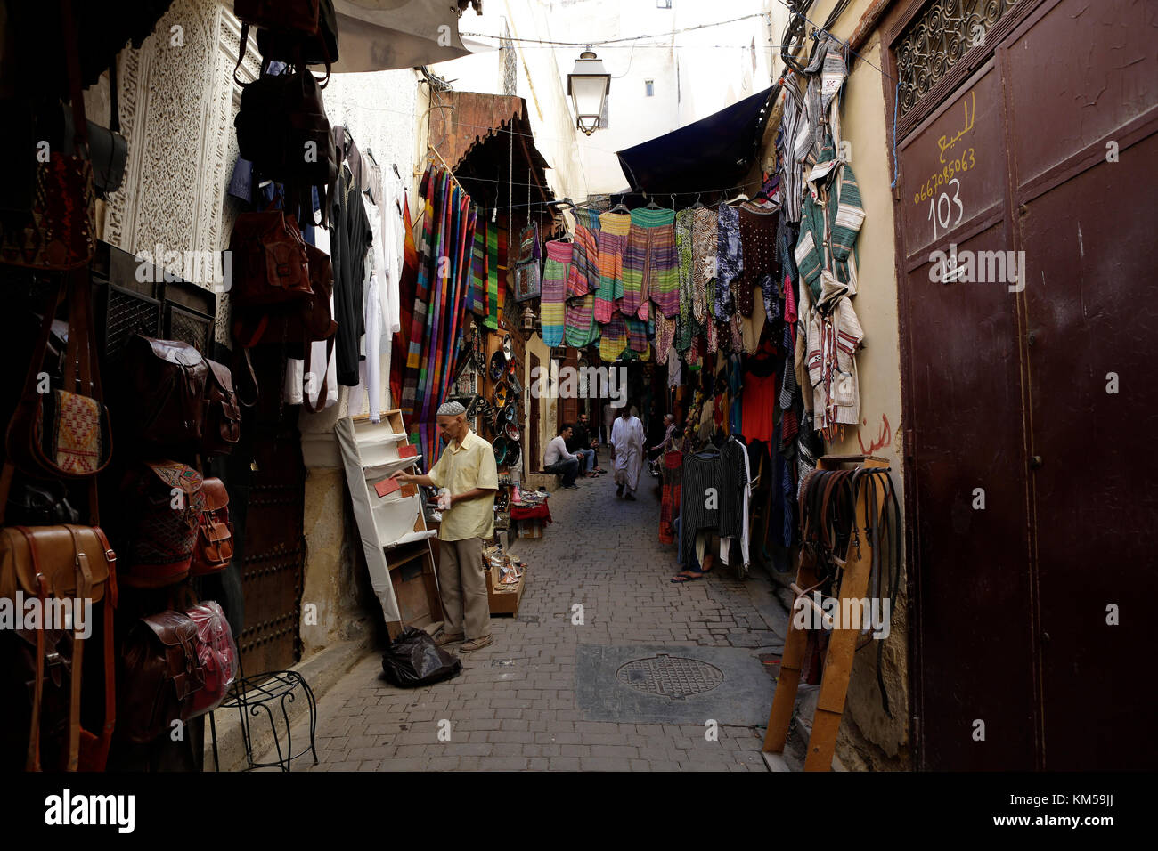 Local Commerce Store Fez Morocco Africa Stock Photo - Alamy