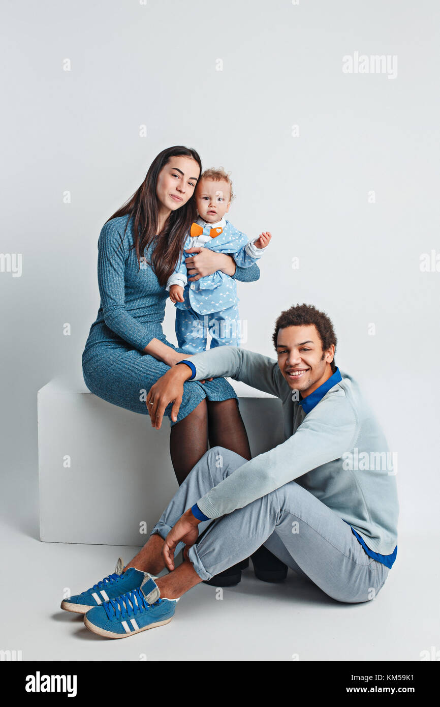 One happy family Stock Photo - Alamy