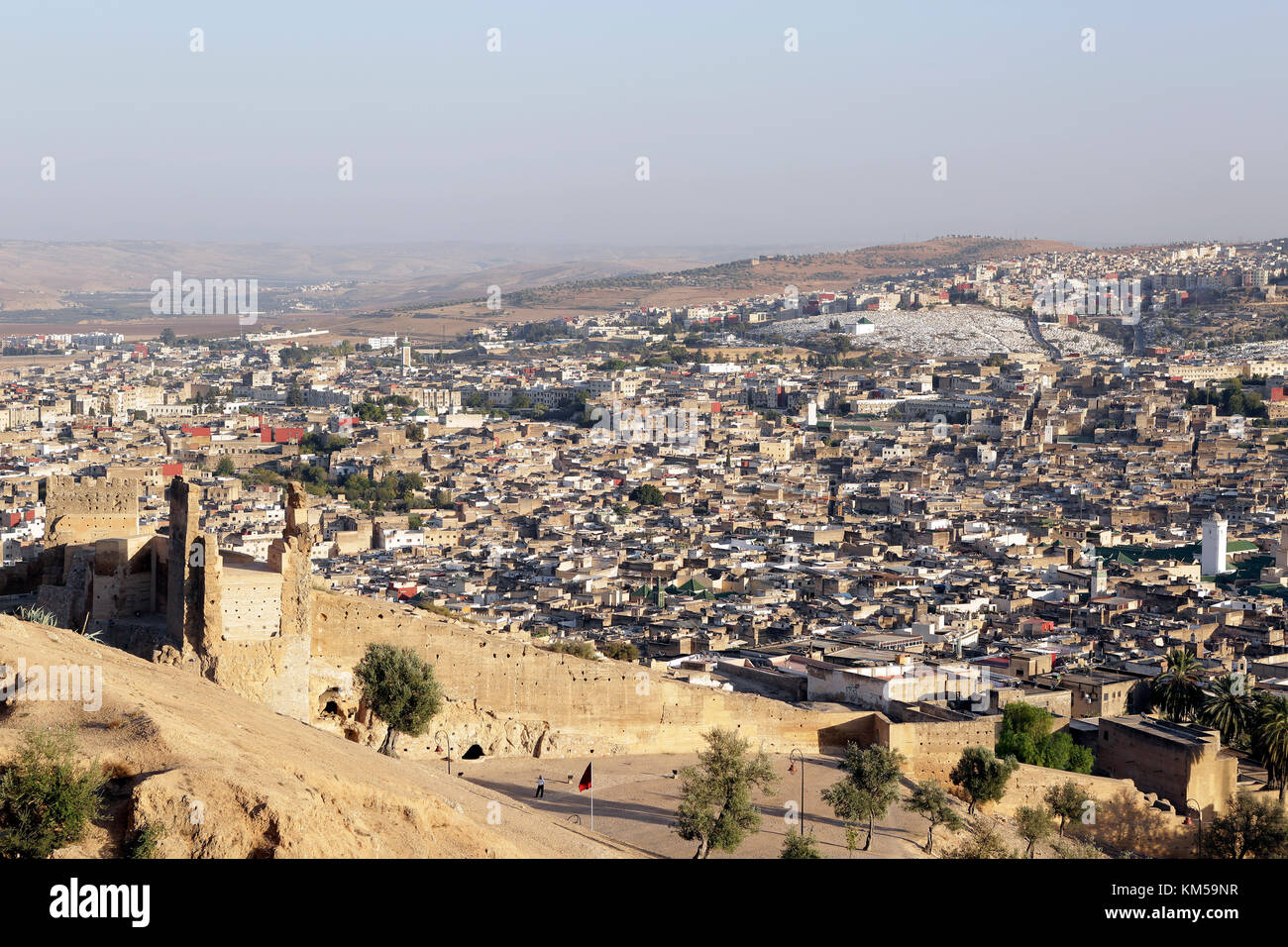Panoramic View Medina Fez Morocco Africa Stock Photo - Alamy