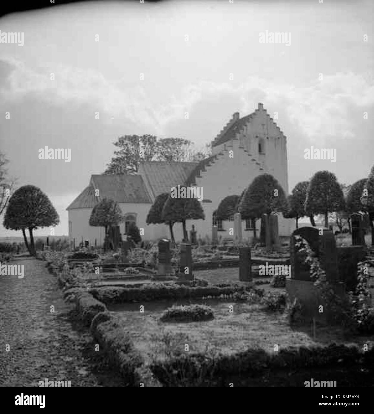 Photograph of Ravlunda Church, a historical religious site in Sweden ...