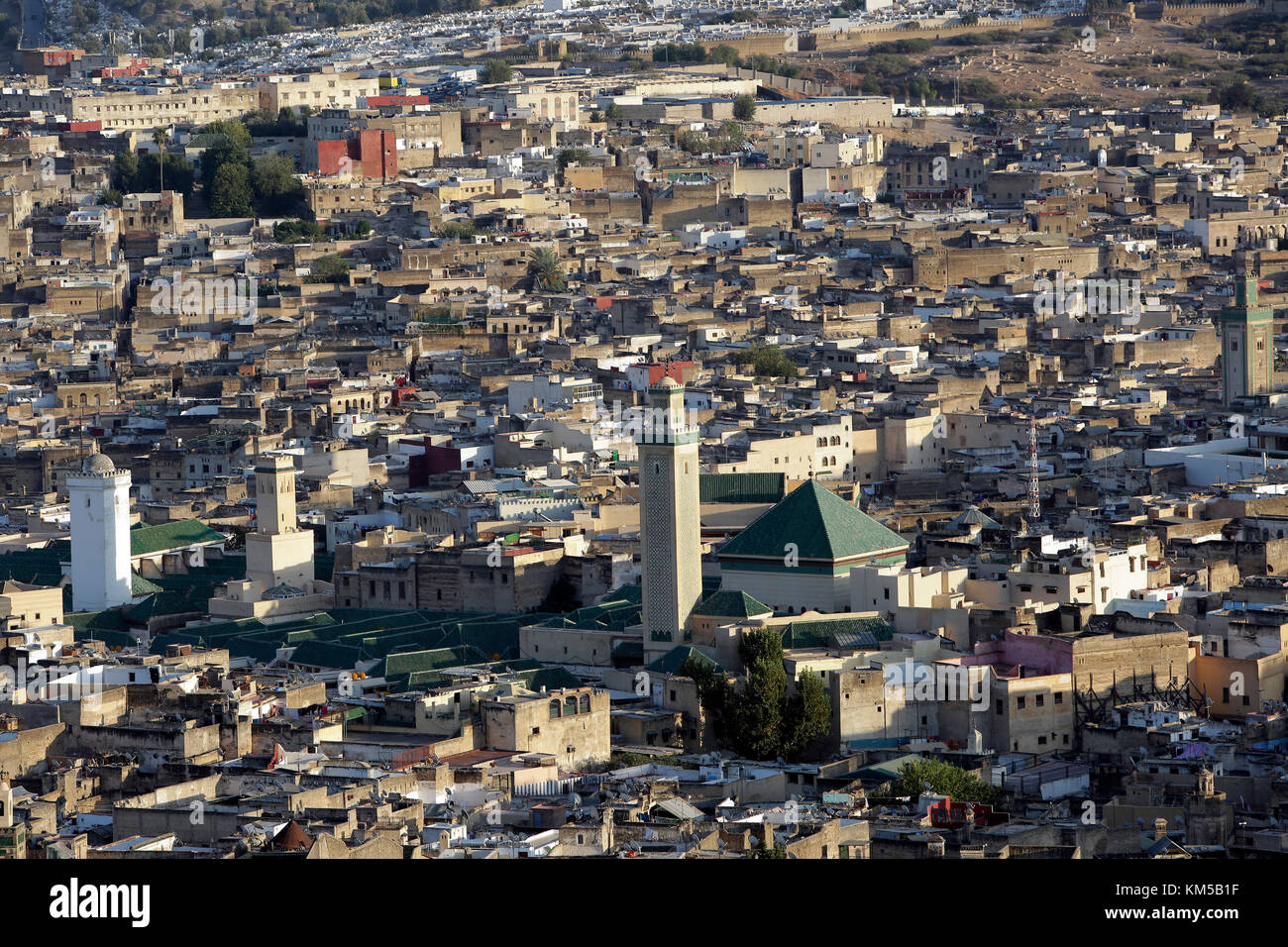 Panoramic View Medina Fez Morocco Africa Stock Photo - Alamy
