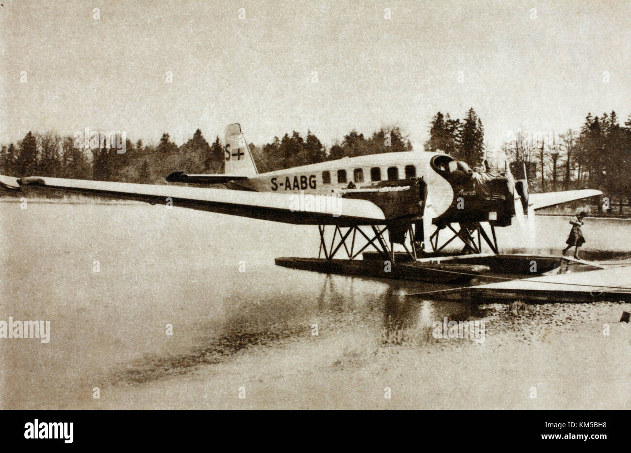 The Junker G 24, a German aircraft used by S AABG in Uppland, Sweden ...