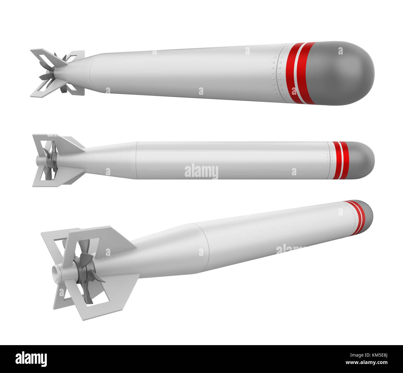 Torpedo Weapon Isolated Stock Photo - Alamy
