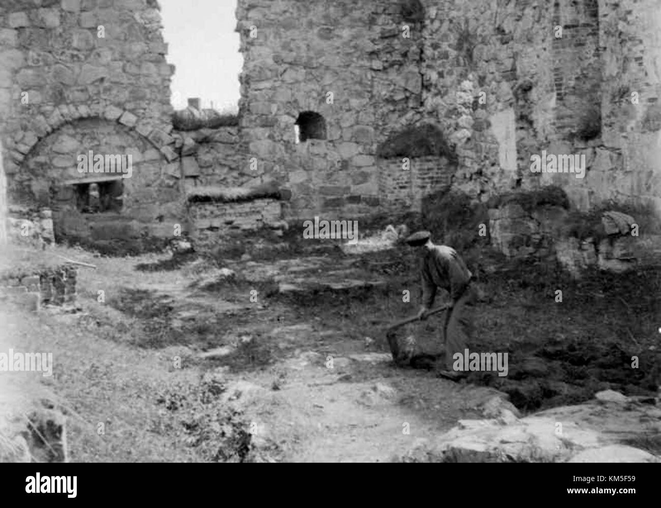 An image of the Njurunda Church Ruins, cataloged under KMB ...