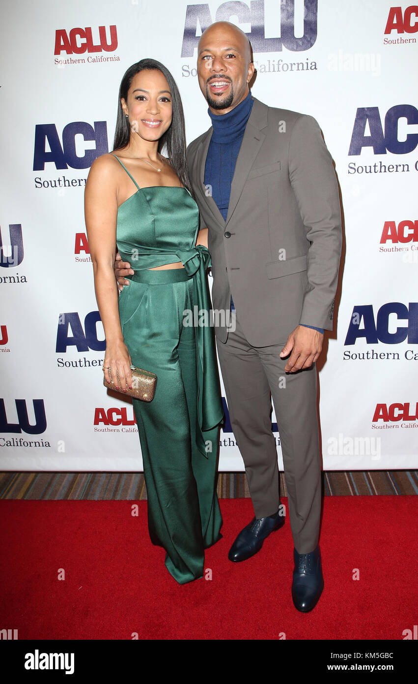Beverly Hills, California, USA. 3rd Dec, 2017. Angela Rye, Common. ACLU ...