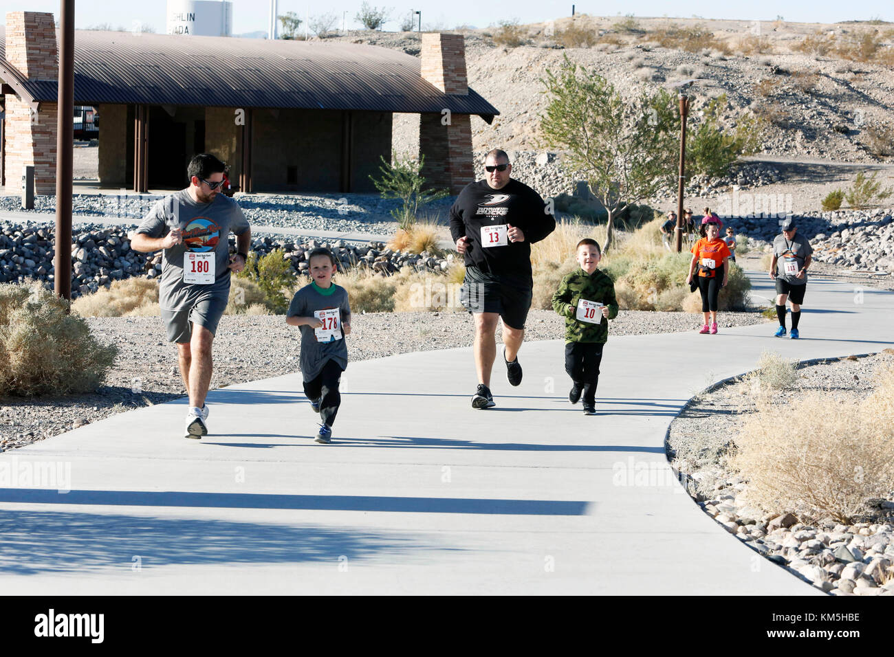 Runner at water station. 2017 Run Laughlin Half Marathon, 5K & 10K ...