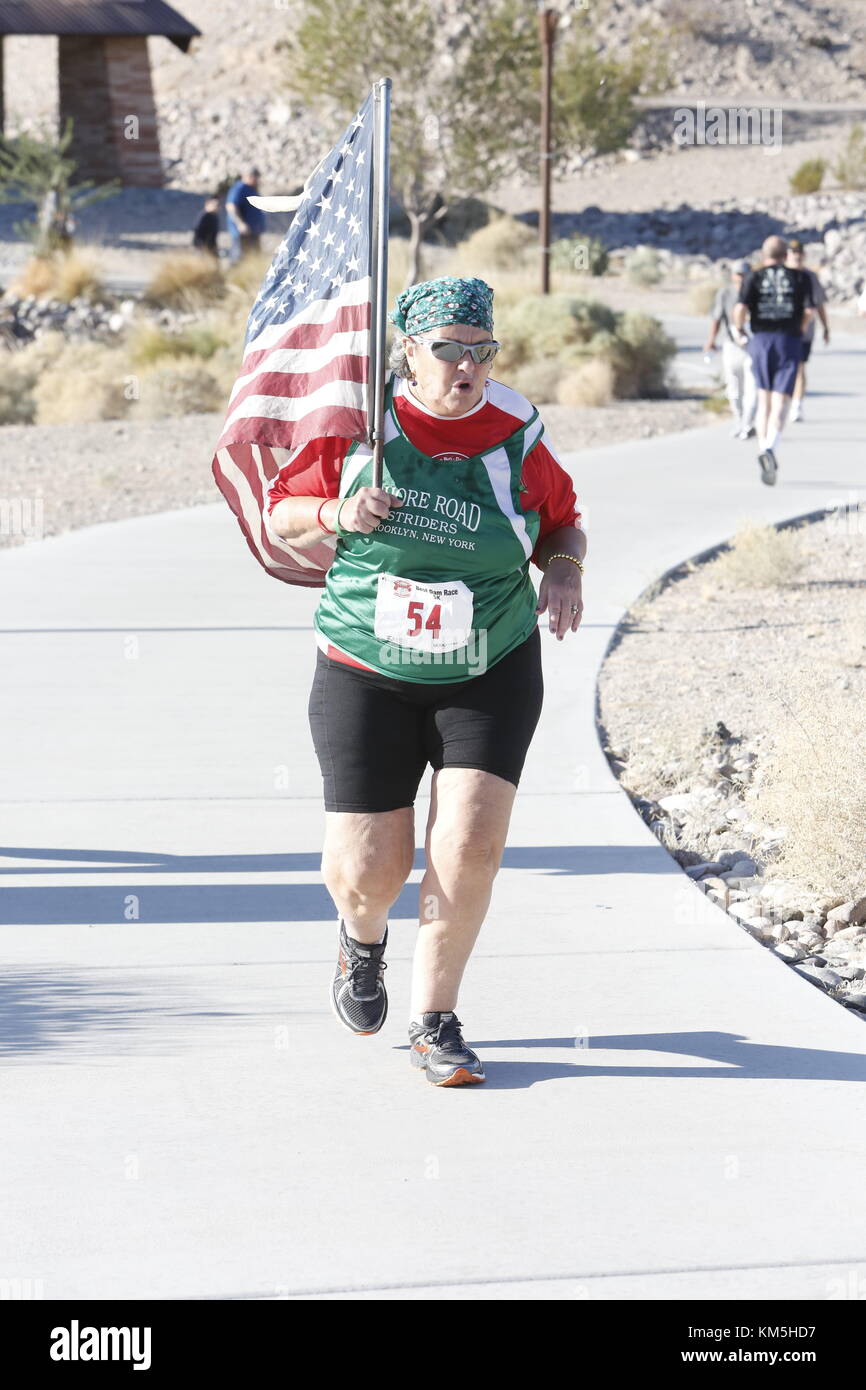 Runner at water station. 2017 Run Laughlin Half Marathon, 5K & 10K ...