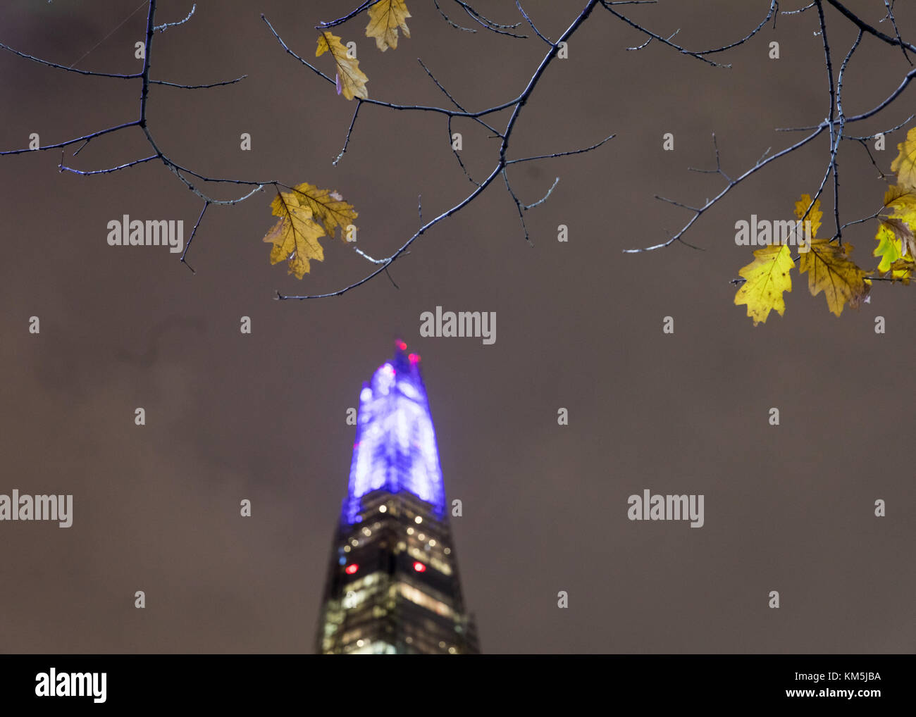 London, UK. 4th Dec, 2017. The Shard Christmas Light Show is launched ...