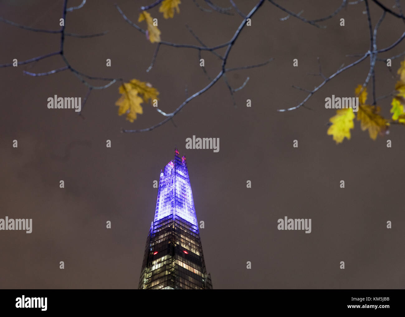 London, UK. 4th Dec, 2017. The Shard Christmas Light Show is launched ...