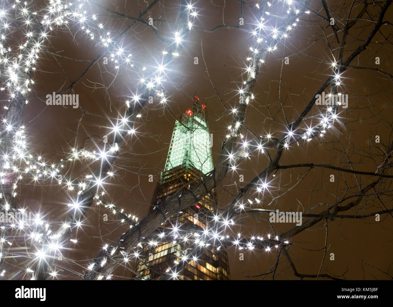 London, UK. 4th Dec, 2017. The Shard Christmas Light Show is launched ...