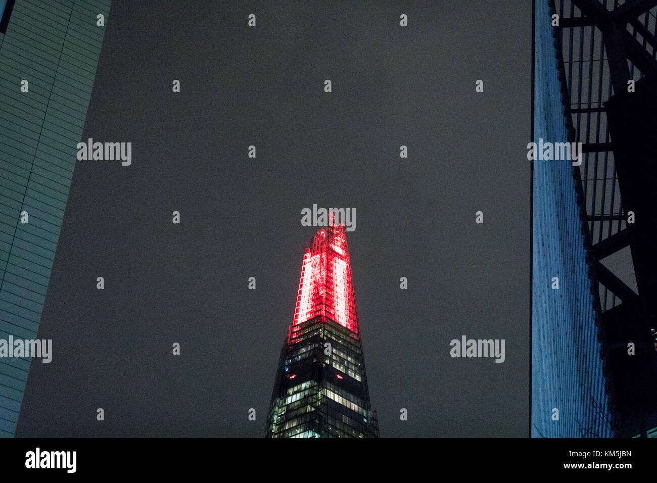 London, UK. 4th Dec, 2017. The Shard Christmas Light Show is launched ...