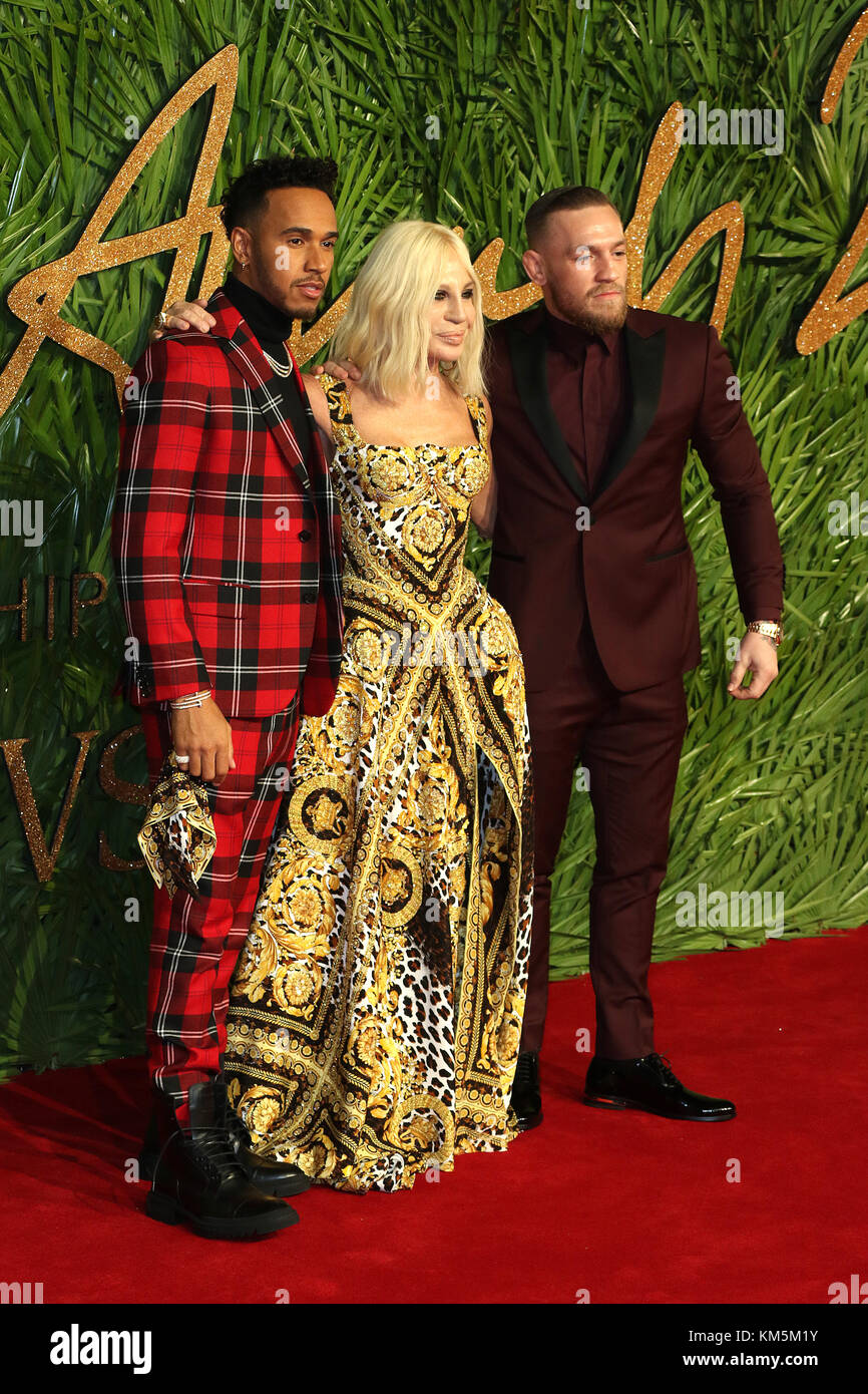 Donatella versace and lewis hamilton hi-res stock photography and ...