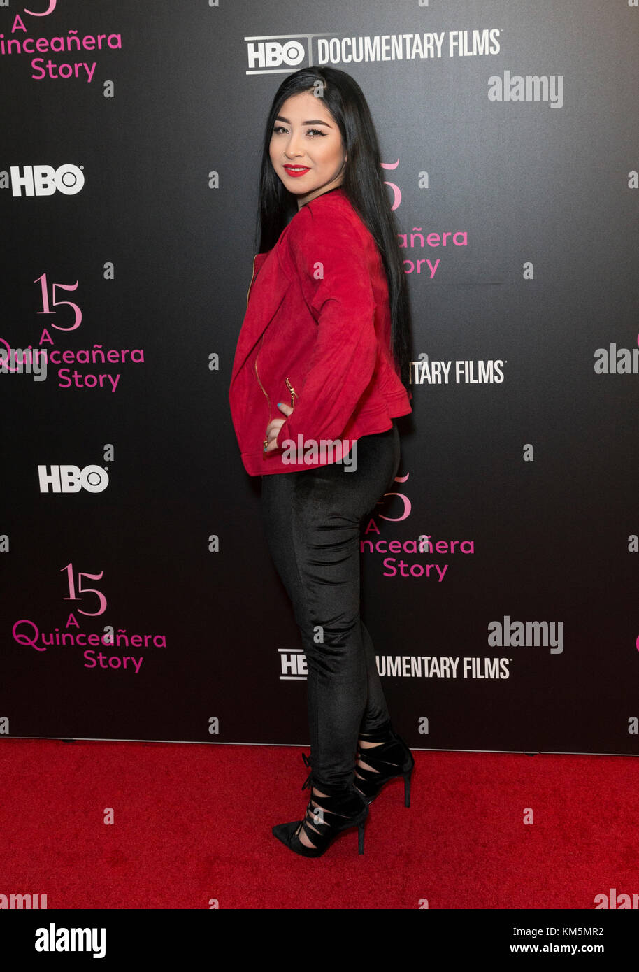 New York, NY - December 4, 2017: Ashley Lopez attends HBO screening and ...
