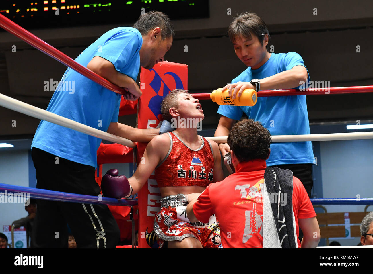 Tokyo, Japan. 1st Dec, 2017. (L-R) Shinji Takehara, Naoko Fujioka (JPN ...