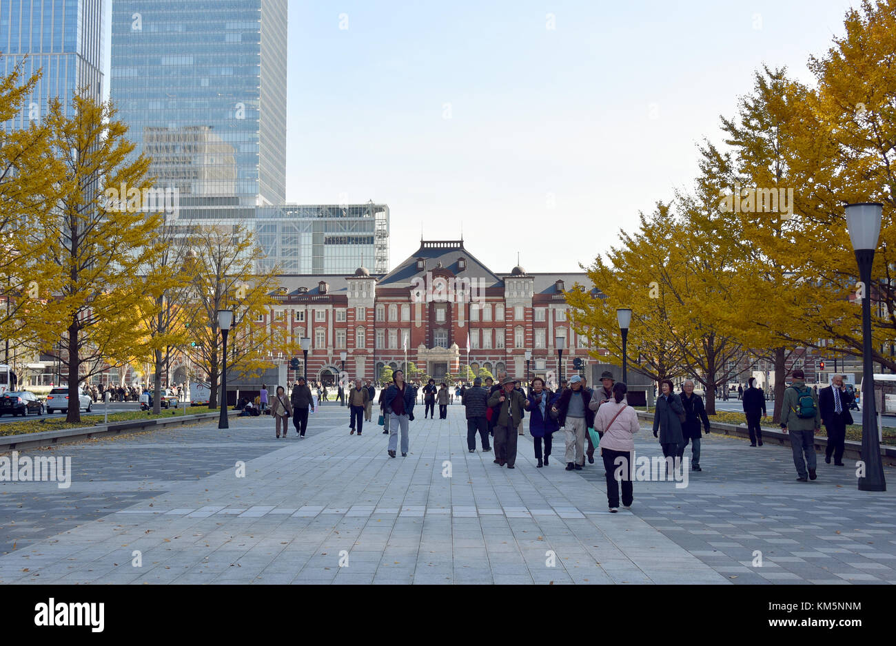 Tokyo, Japan. 5th Dec, 2017. The central square and promenade leading ...