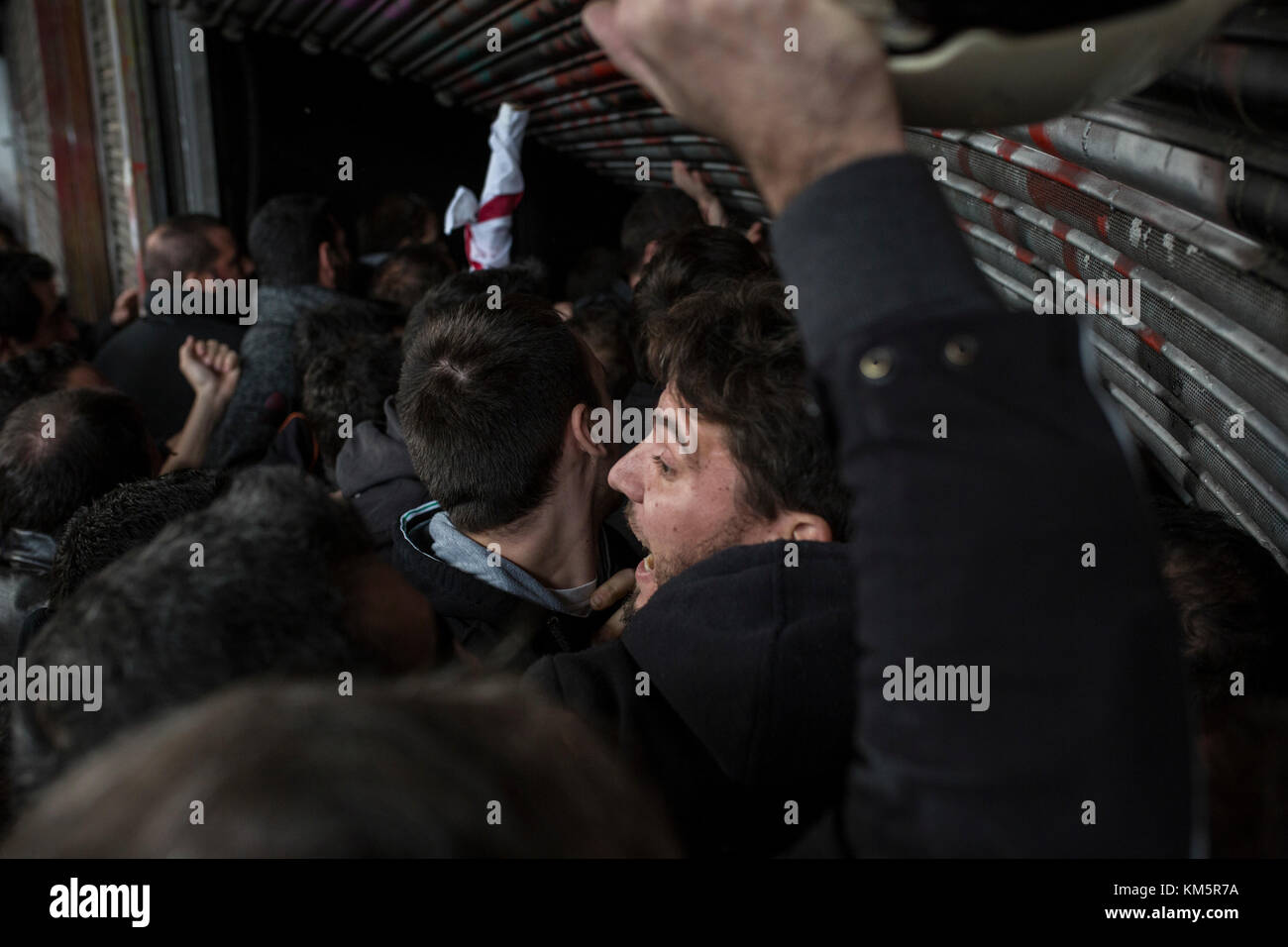 Athens, Greece. 5th December, 2017. Members of the Greek Communist ...