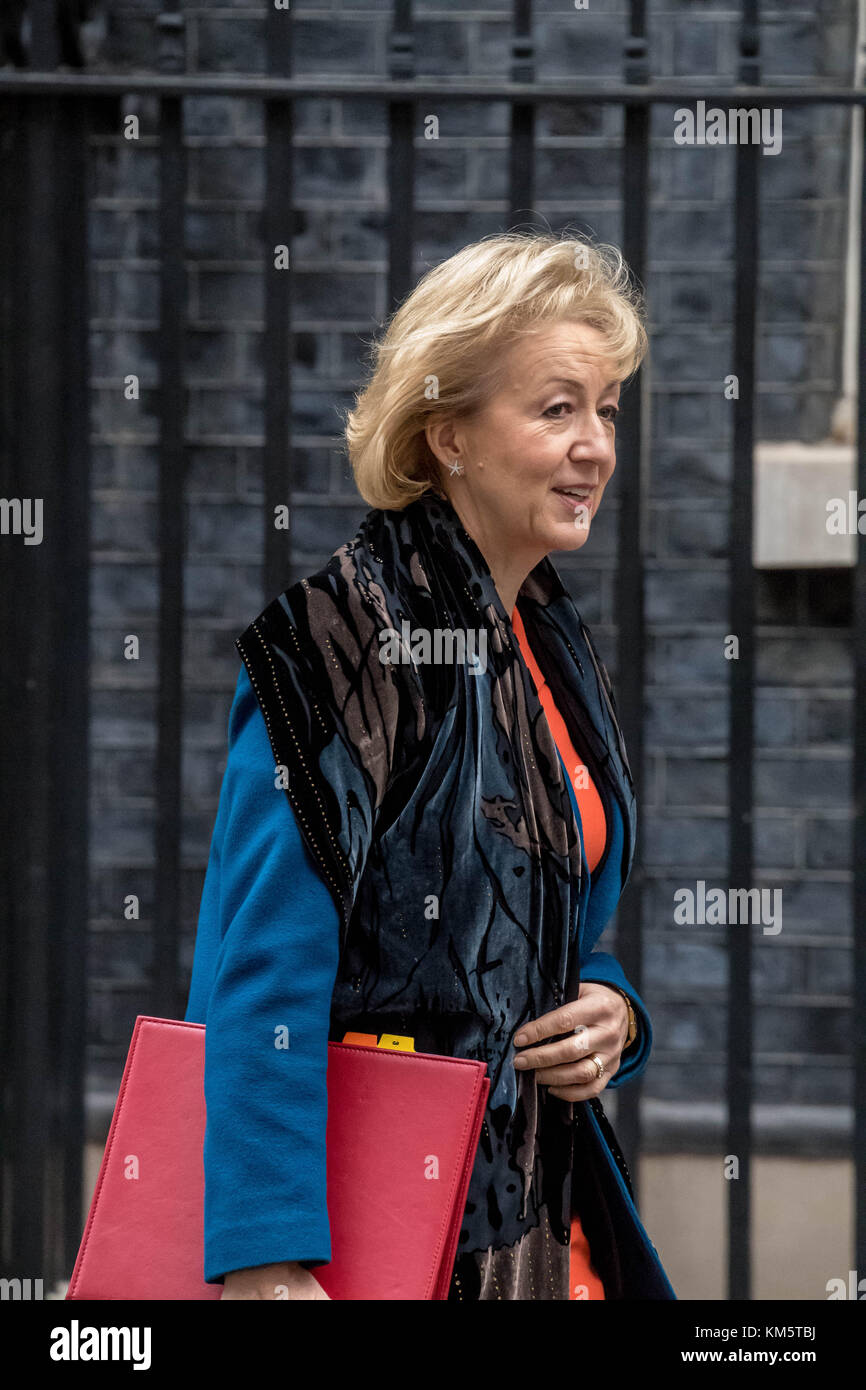 London, UK. 5th Dec, 2017. Andrea Leadsom, Leader of the Commons ...