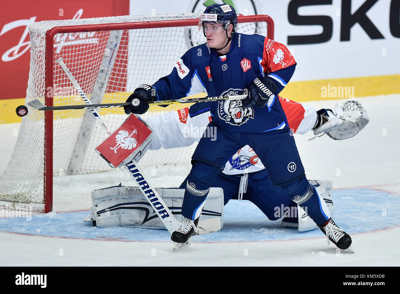 Liberec, Czech Republic. 05th Dec, 2017. Jan Ordos of Liberec in action ...